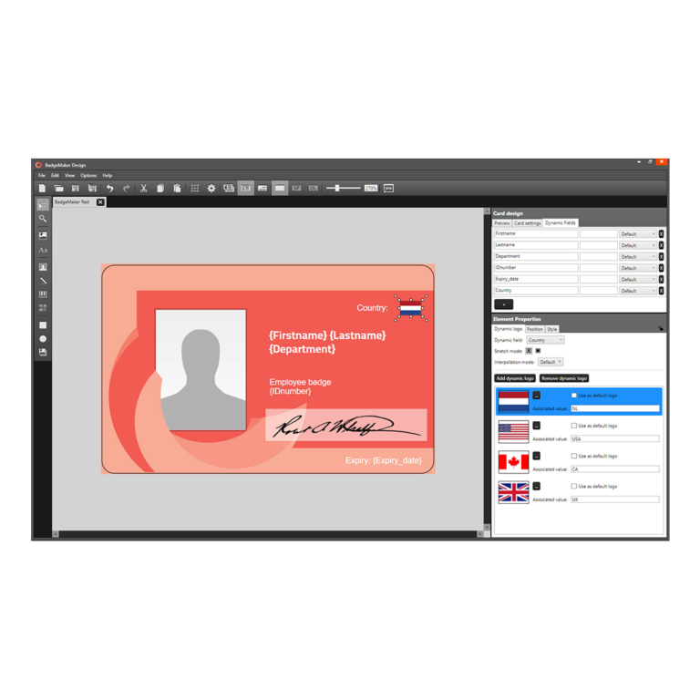 BadgeMaker START - Card Design and Print Software