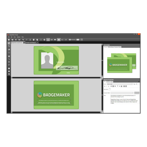 BadgeMaker BASE - Card Design and Print Software
